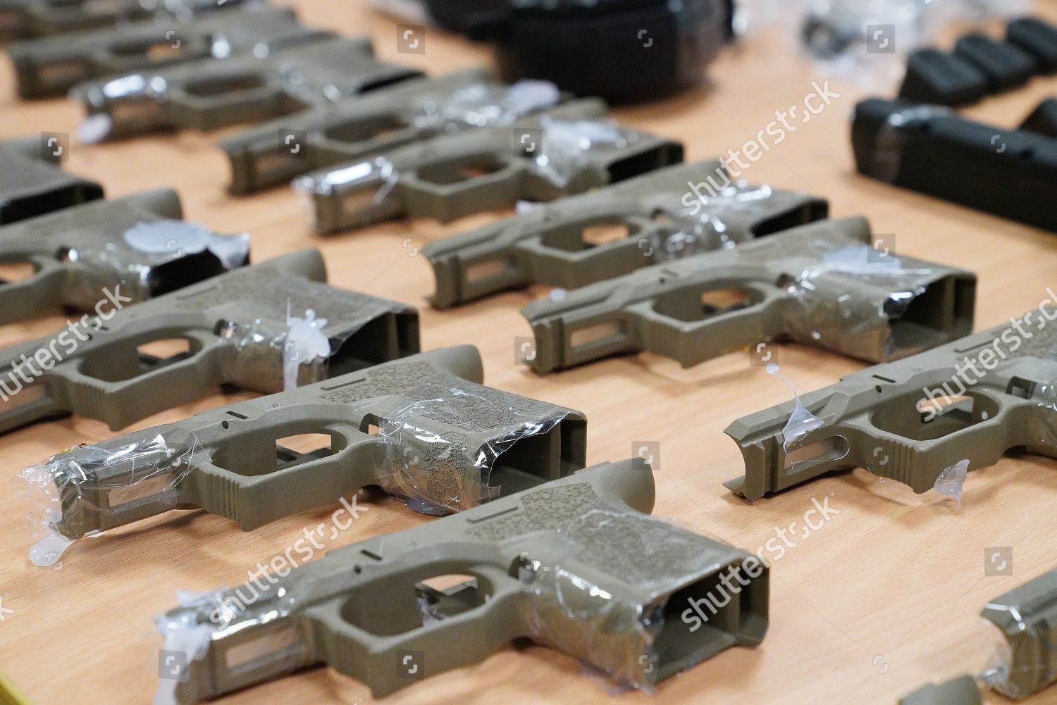 Seized Gun Parts Seen On Display Editorial Stock Photo - Stock Image ...