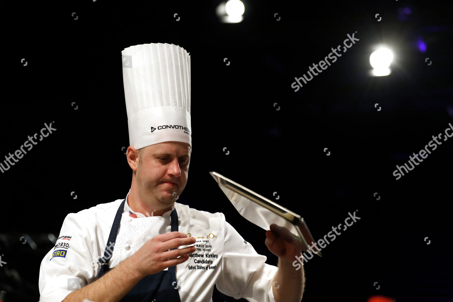 Chef Matthew Kirkley Usa Prepares Dish Editorial Stock Photo - Stock ...