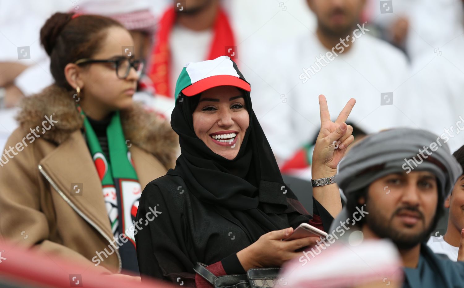 Uae Fans Attend 2019 Afc Asian Editorial Stock Photo - Stock Image ...