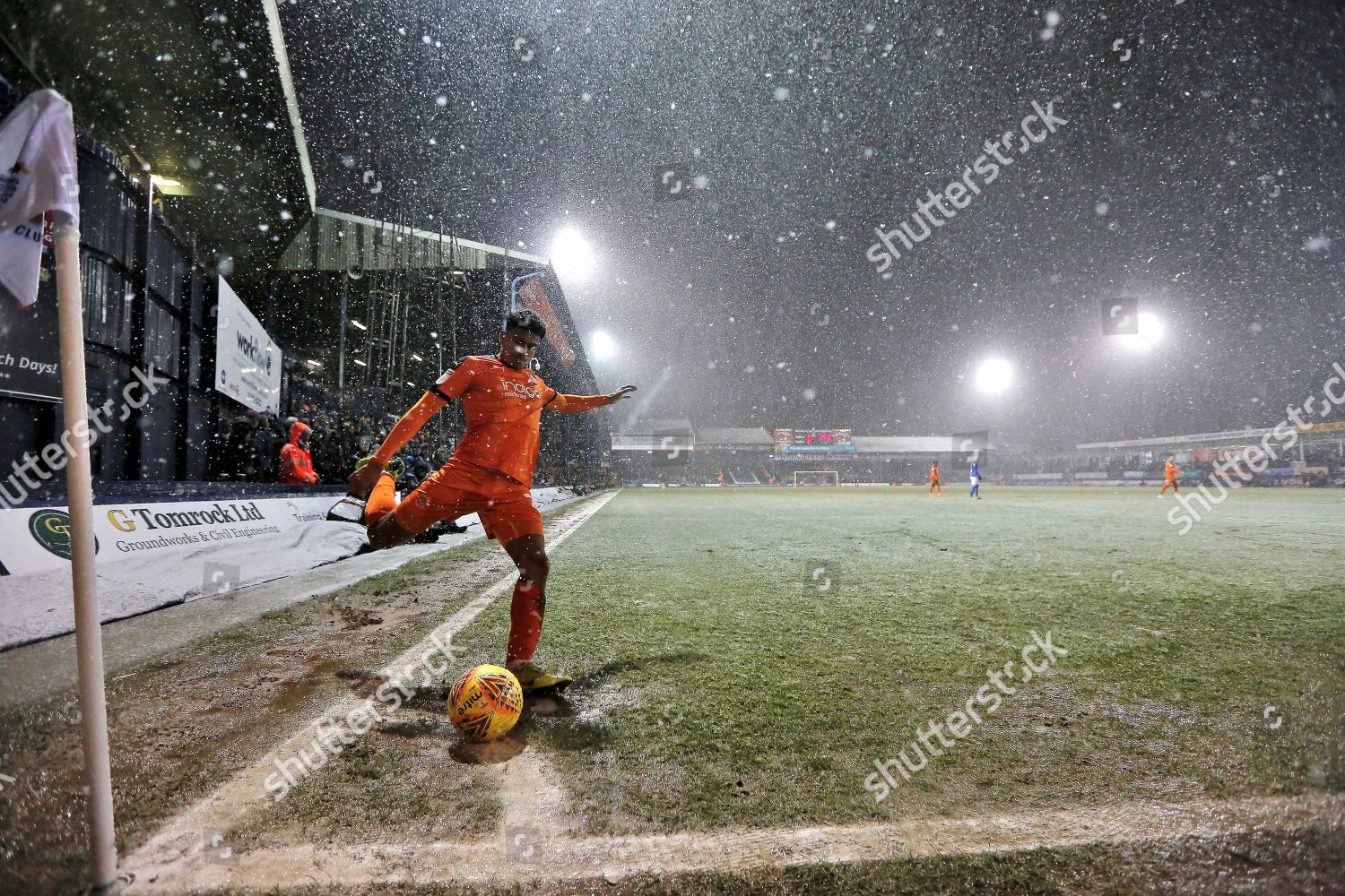 James Justin Luton Town Takes Corner Editorial Stock Photo - Stock ...