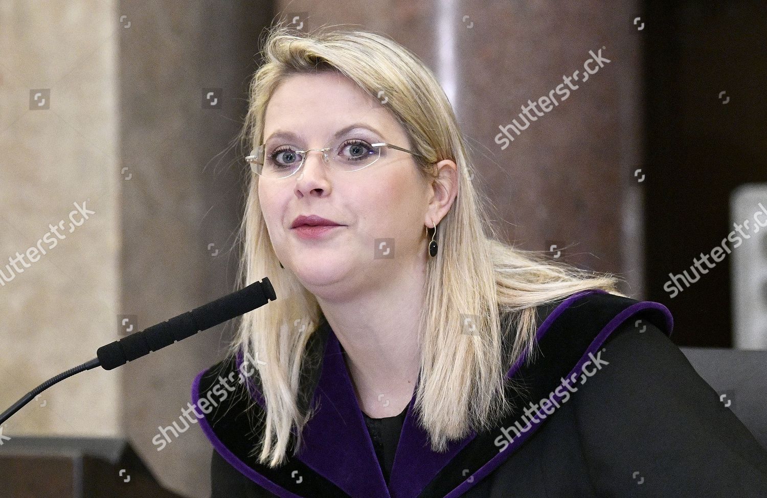 Judge Marion Hohenecker During Hearing Court Editorial Stock Photo ...