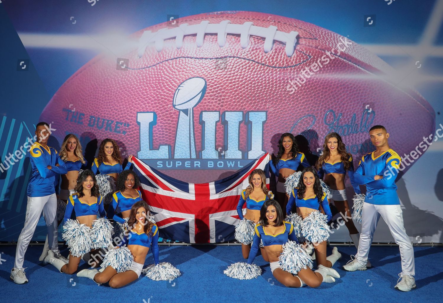 Los Angeles Rams Cheerleaders Mascot Rampage Editorial Stock Photo ...