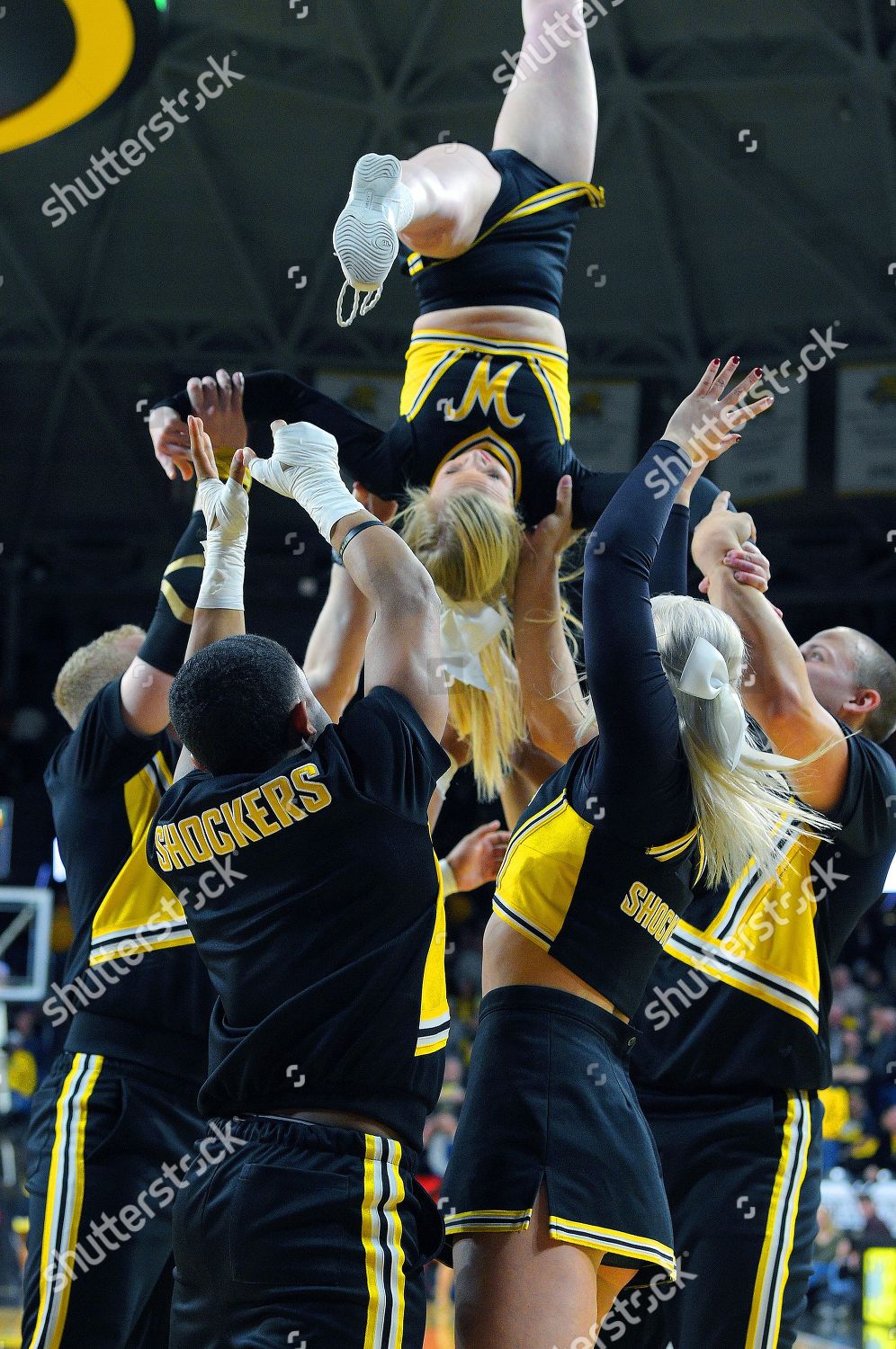 Wichita State Shockers Cheerleaders Entertain During Editorial Stock ...