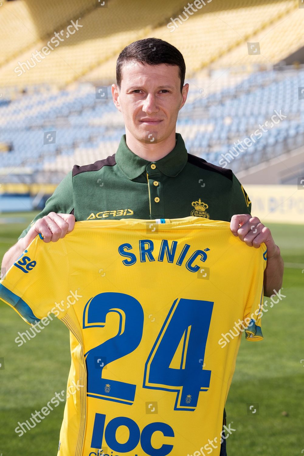 Serbian Midfielder Slavoljub Srnic Poses During Editorial Stock Photo ...