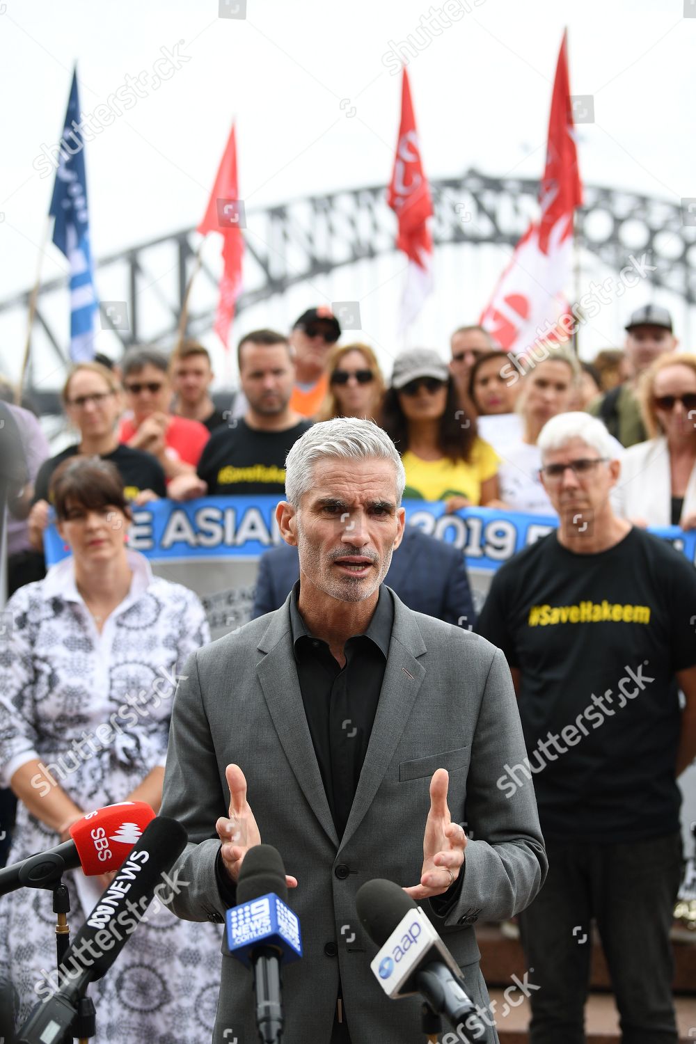 Former Socceroo Craig Foster Speaks Rally Editorial Stock Photo - Stock ...