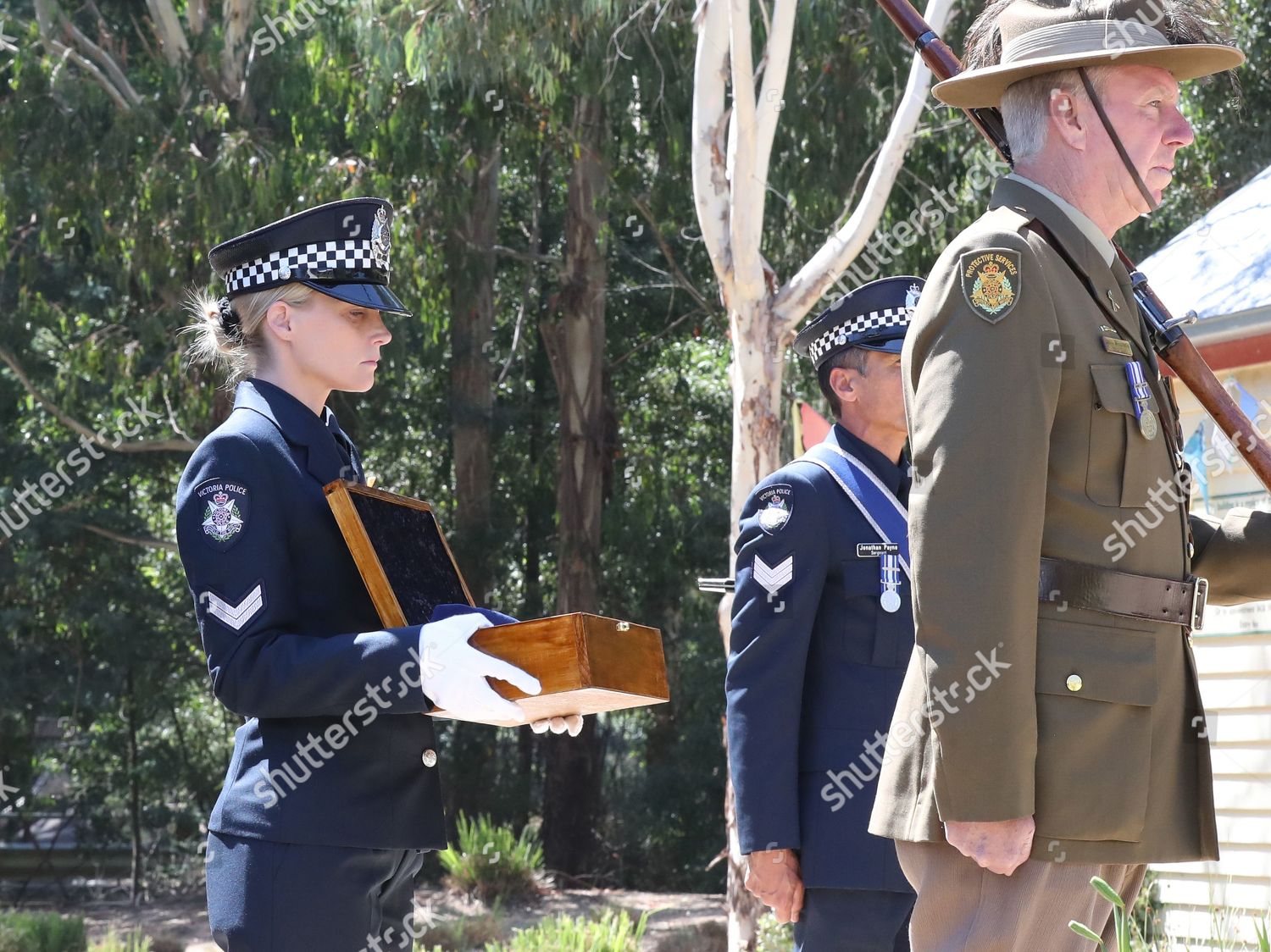 Victoria Police Seen During Ceremony Marking Editorial Stock Photo ...
