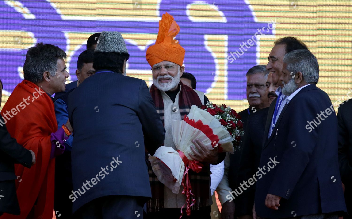 Indian Prime Minister Narendra Modi Saffron Editorial Stock Photo ...