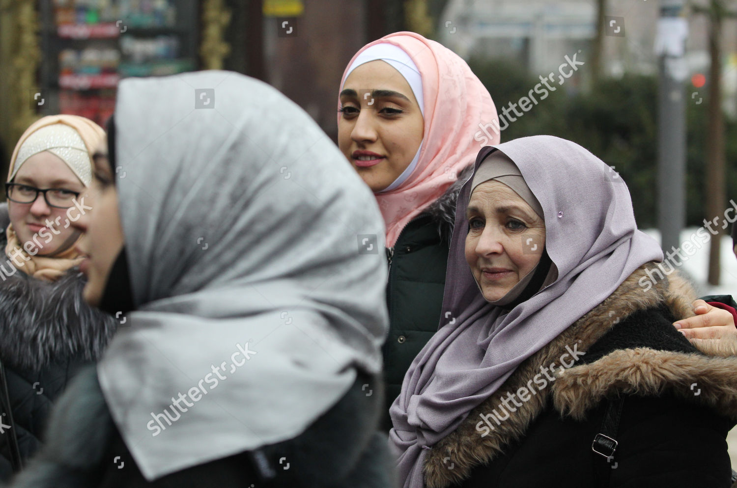 Ukrainian Muslim Women Seen Wearing Hijabs Editorial Stock Photo ...