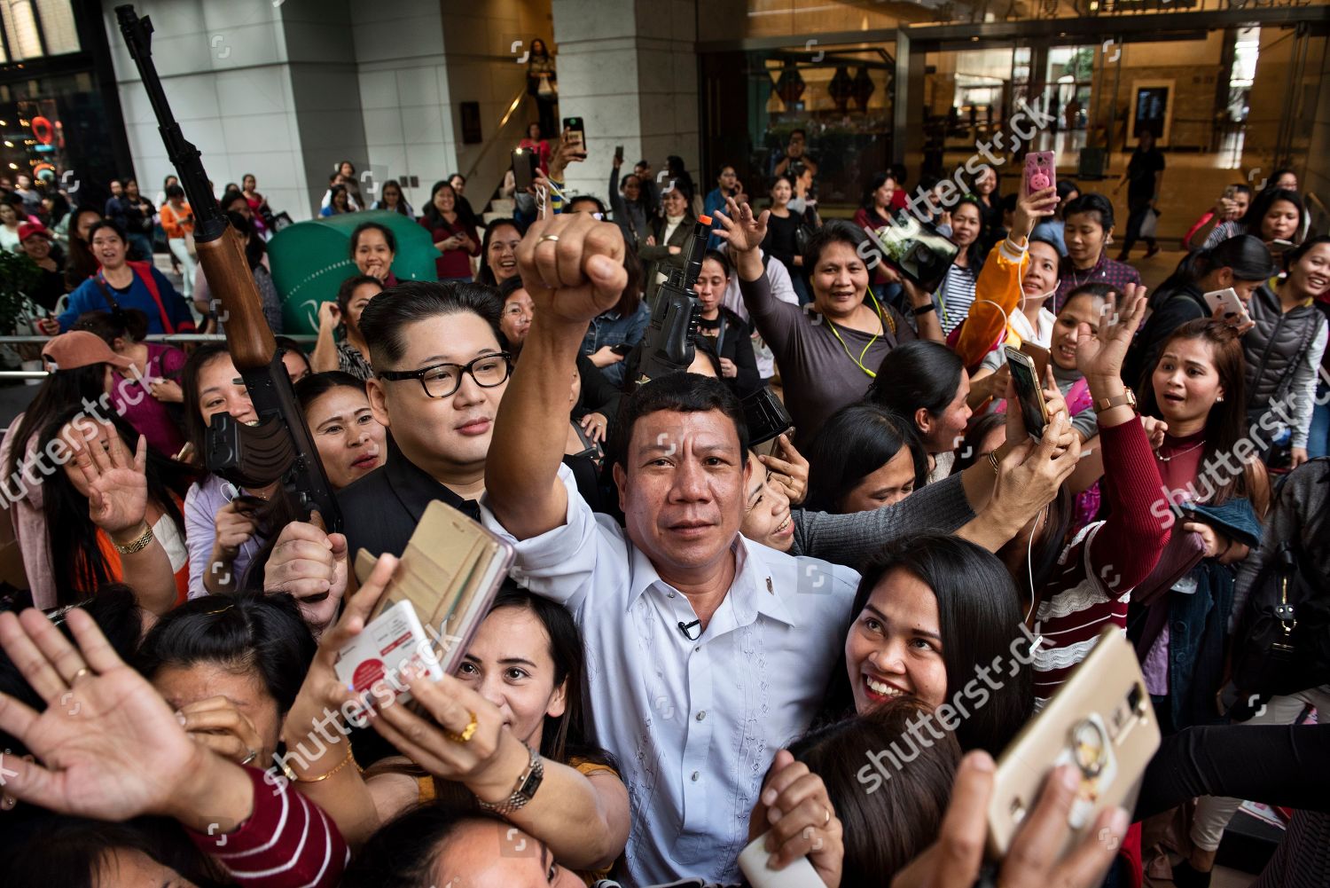 Rodrigo Duterte Kim Jongun Impersonators Seen Editorial Stock Photo ...
