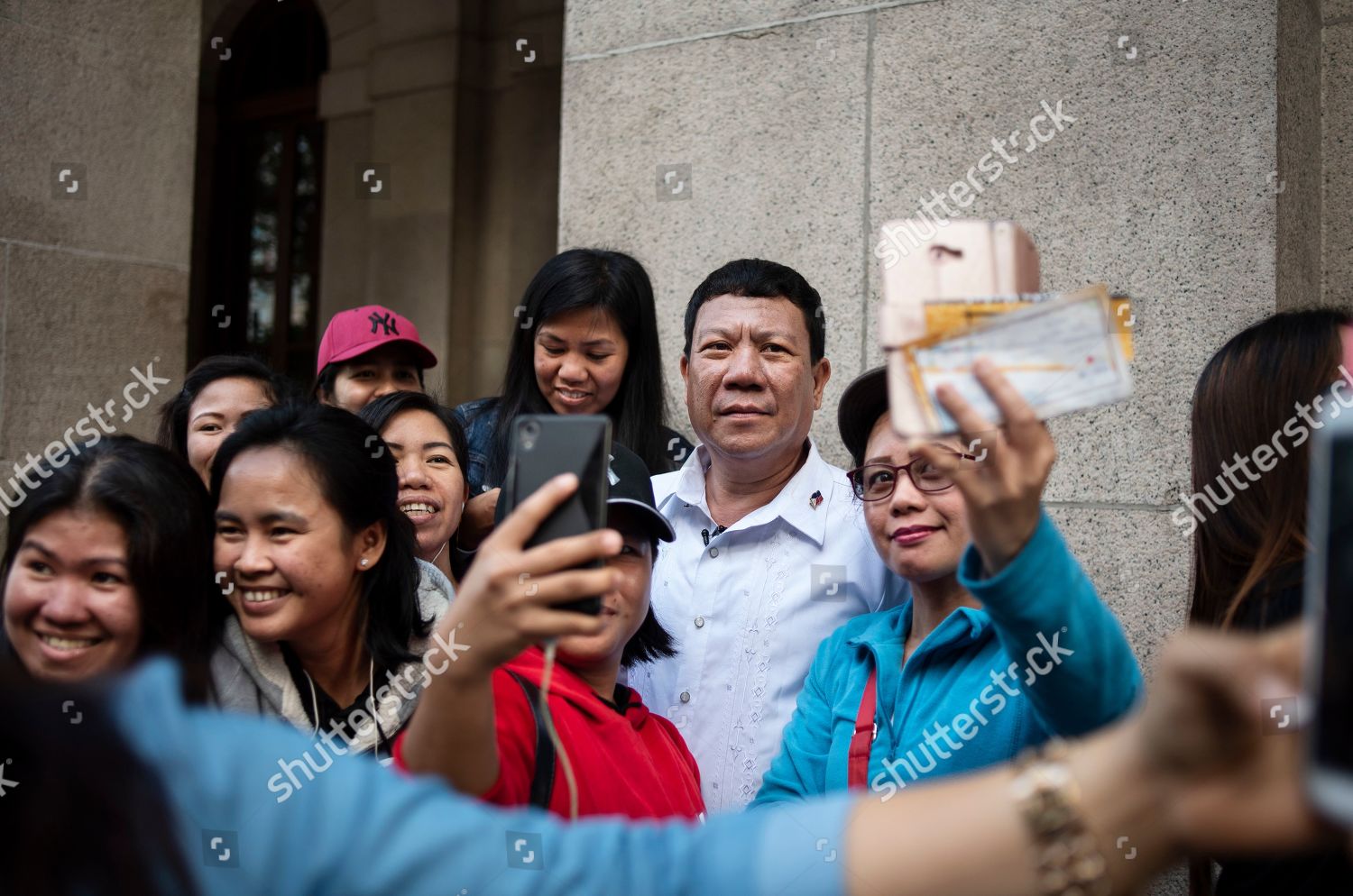 Rodrigo Duterte Impersonator Seen Greeting Taking Editorial Stock Photo ...