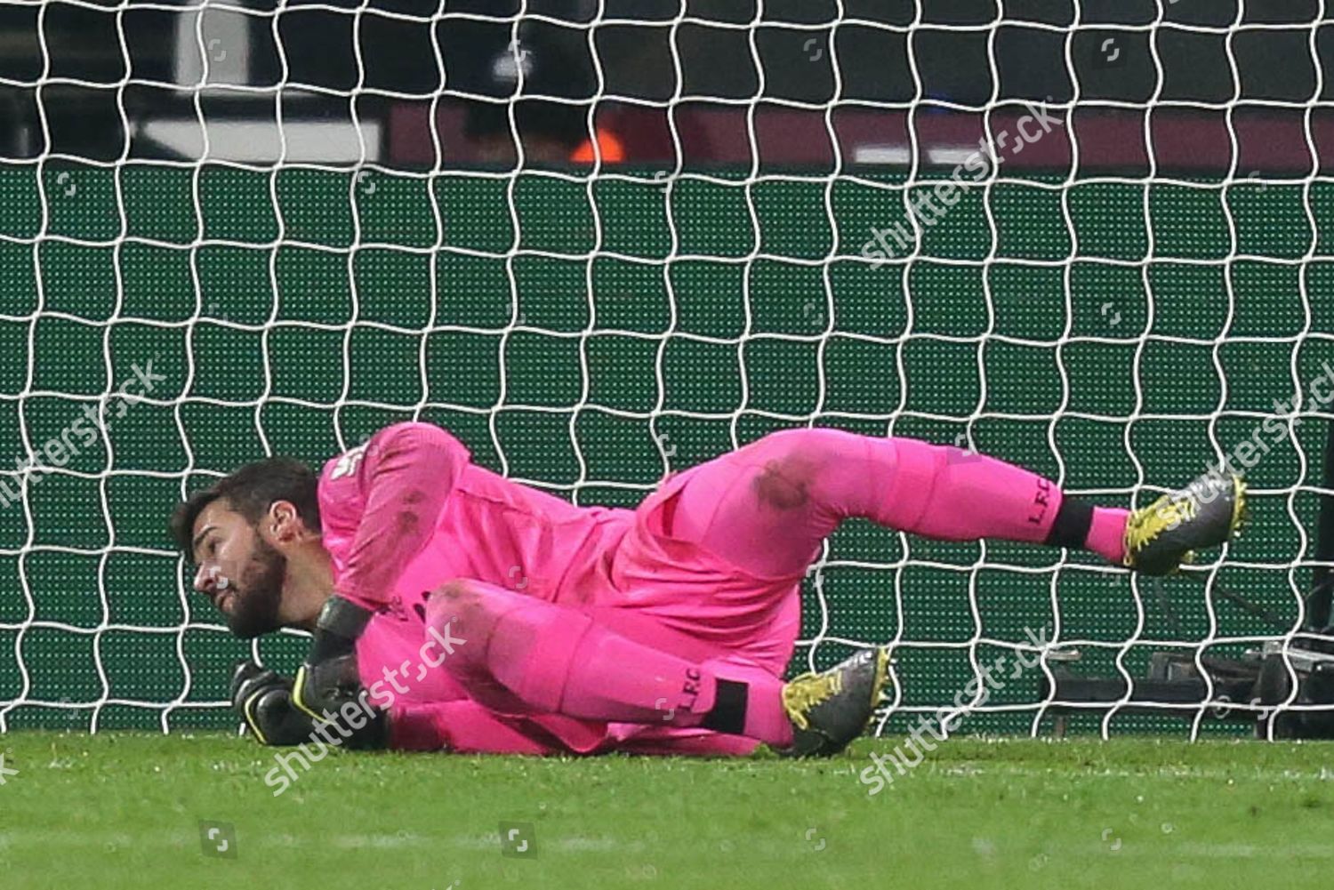 Liverpool Goalkeeper Alisson Becker 13 Dives Editorial Stock Photo ...