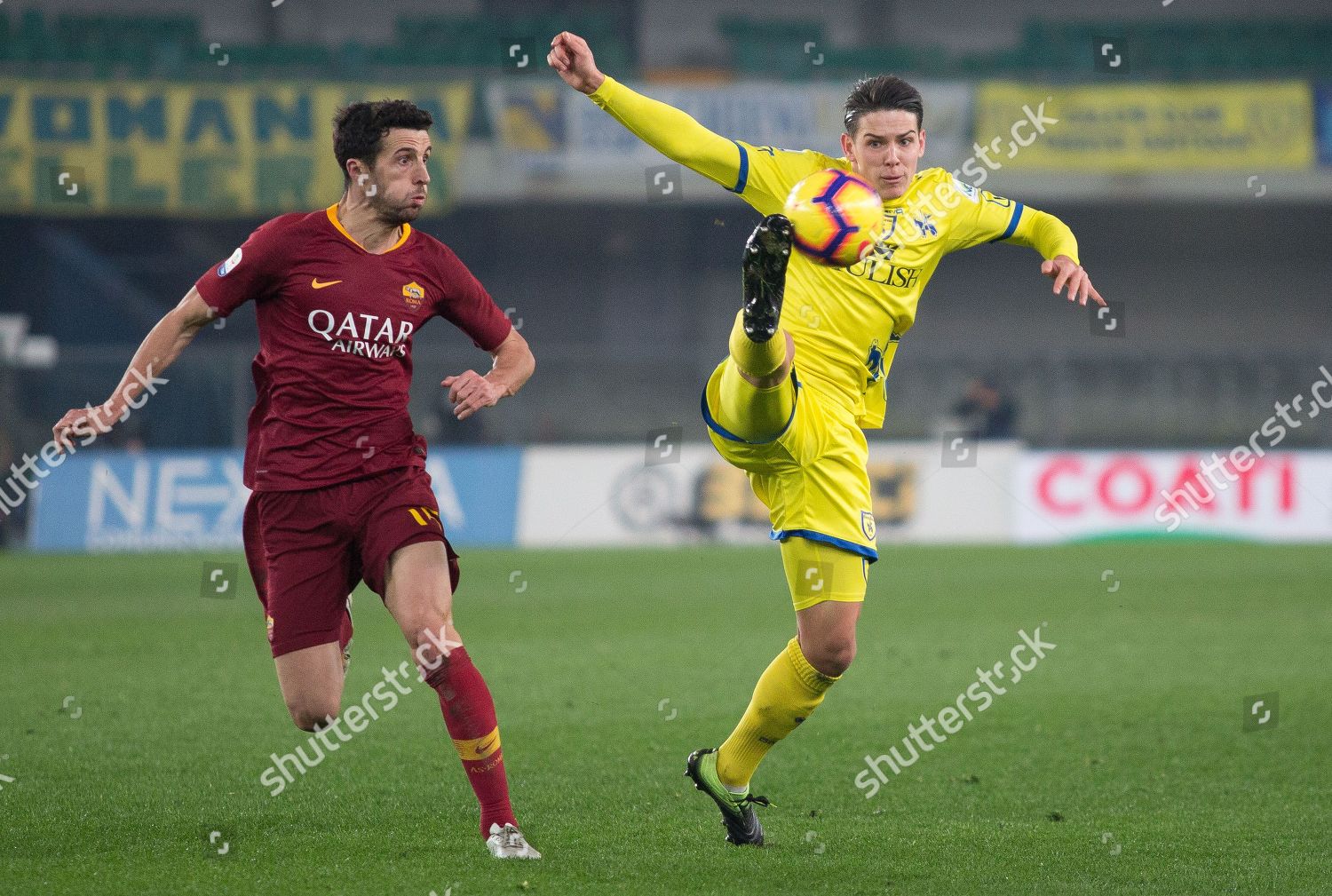 Chievos Mariusz Stepinski Controls Ball Ahead Editorial Stock Photo ...