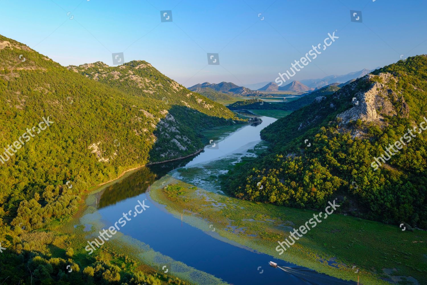River Rijeka Crnojevica View Pavlova Strana Editorial Stock Photo ...