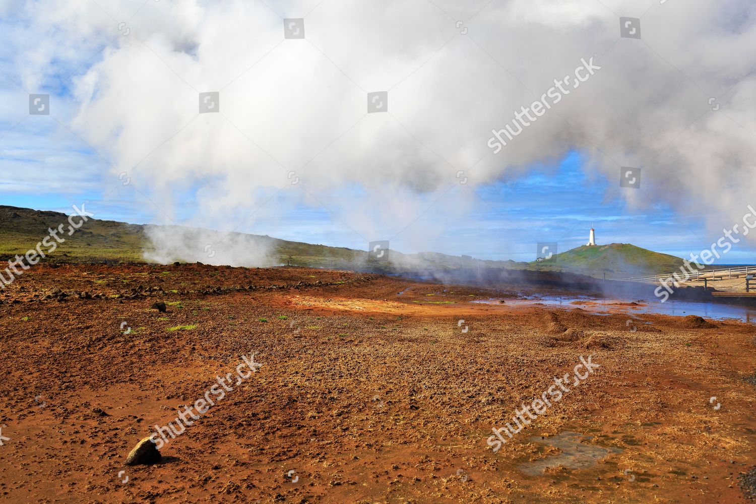Hot Volcanic Steam High Temperature Area Editorial Stock Photo - Stock ...