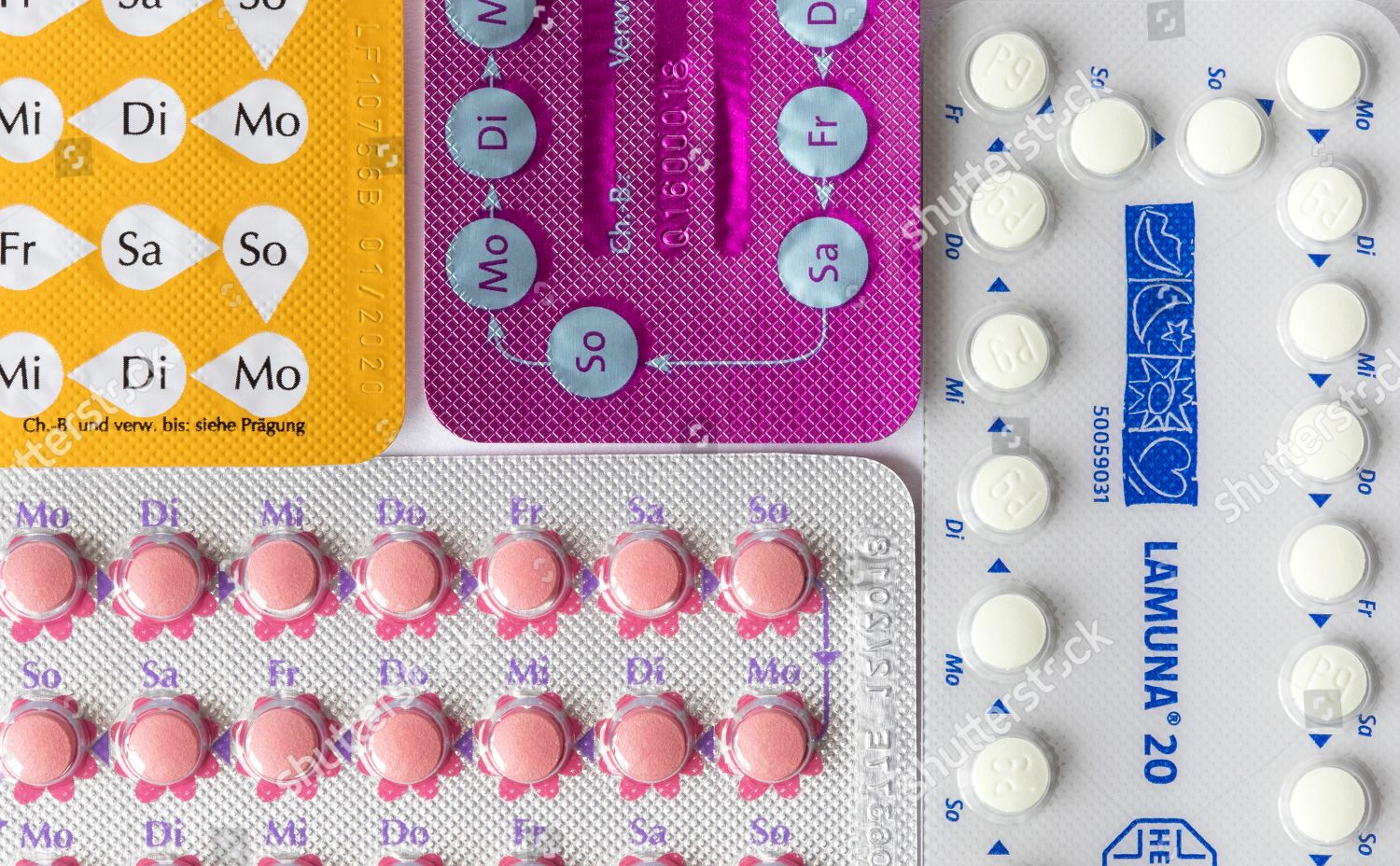 Birth Control Pill Contraceptive Medications Tablet Editorial Stock ...