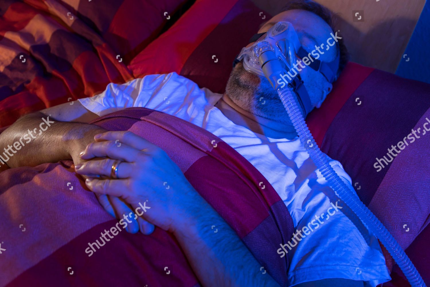 Model Released Man Sleep Apnea Syndrome Editorial Stock Photo - Stock ...