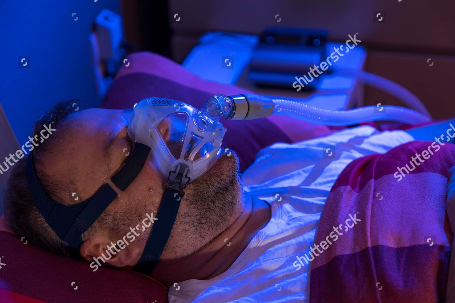 MODEL RELEASED MAN SLEEP APNEA SYNDROME Editorial Stock Photo - Stock ...