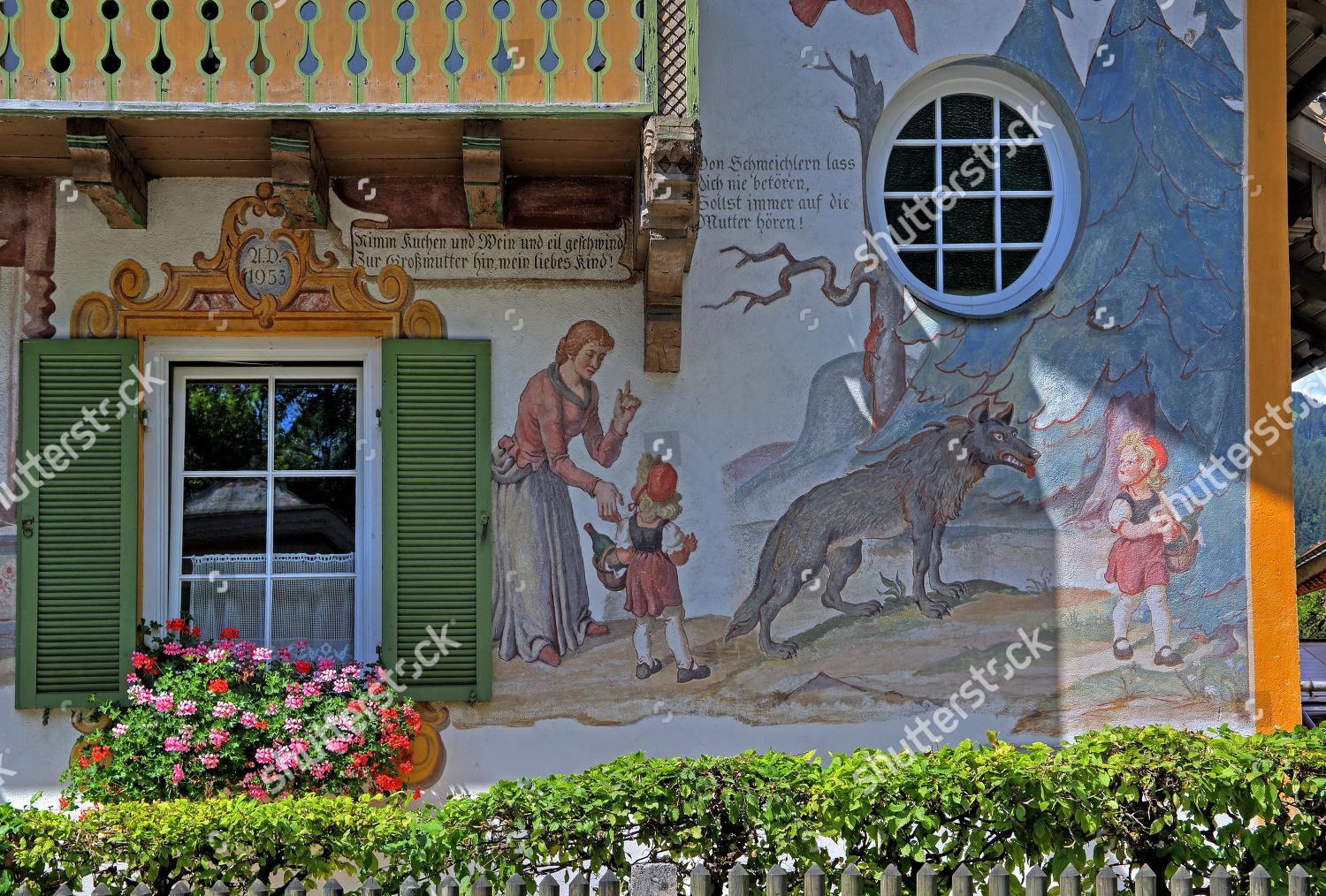 Facade Little Red Riding Hood House Editorial Stock Photo - Stock Image ...