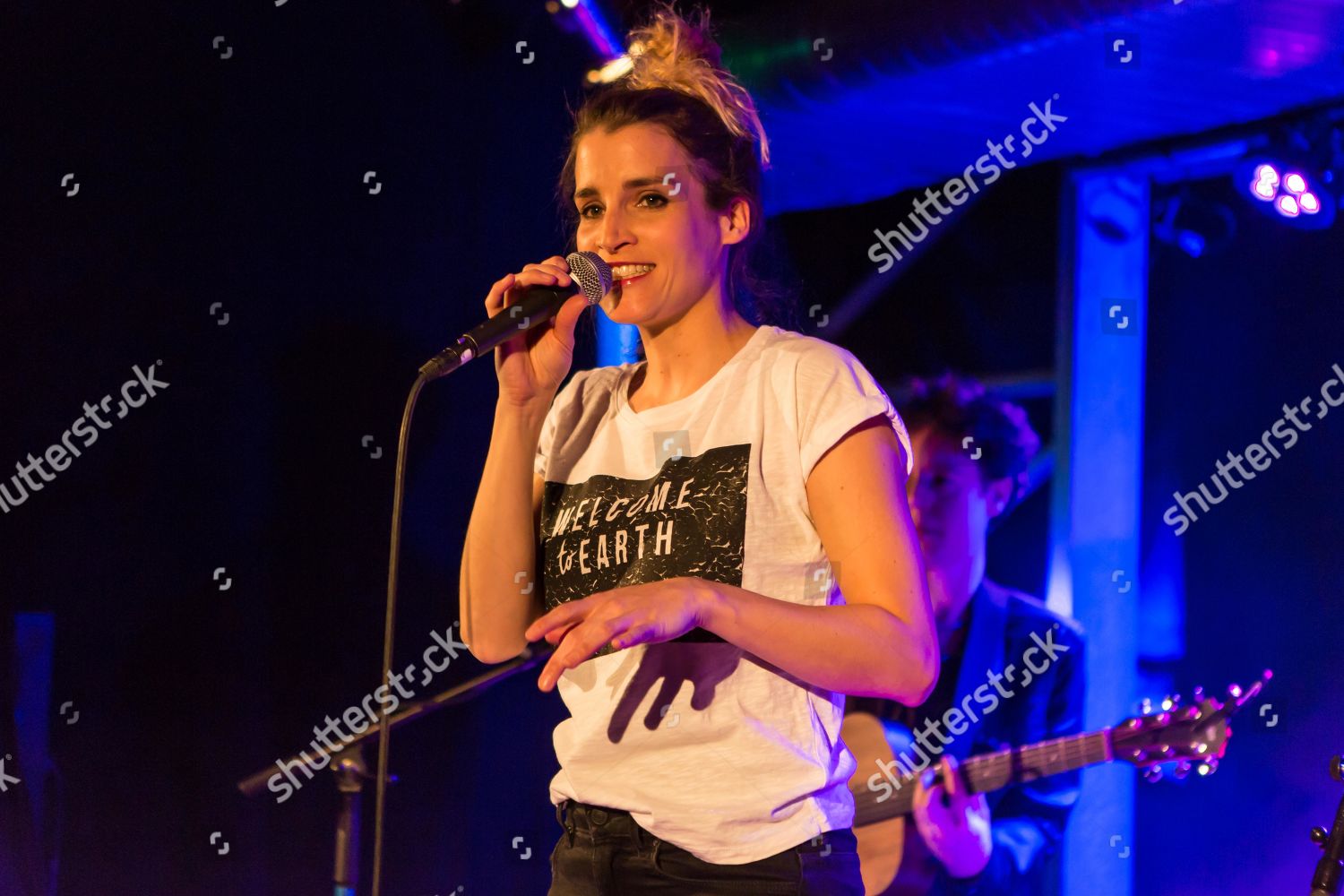Swiss Singer Songwriter Lina Button Live Editorial Stock Photo - Stock ...