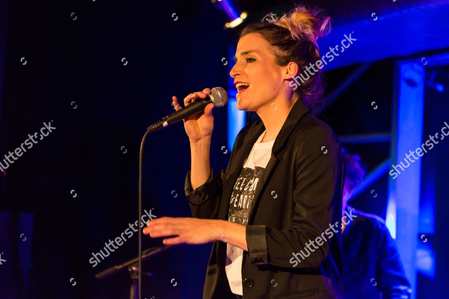 Swiss Singer Songwriter Lina Button Live Editorial Stock Photo - Stock ...