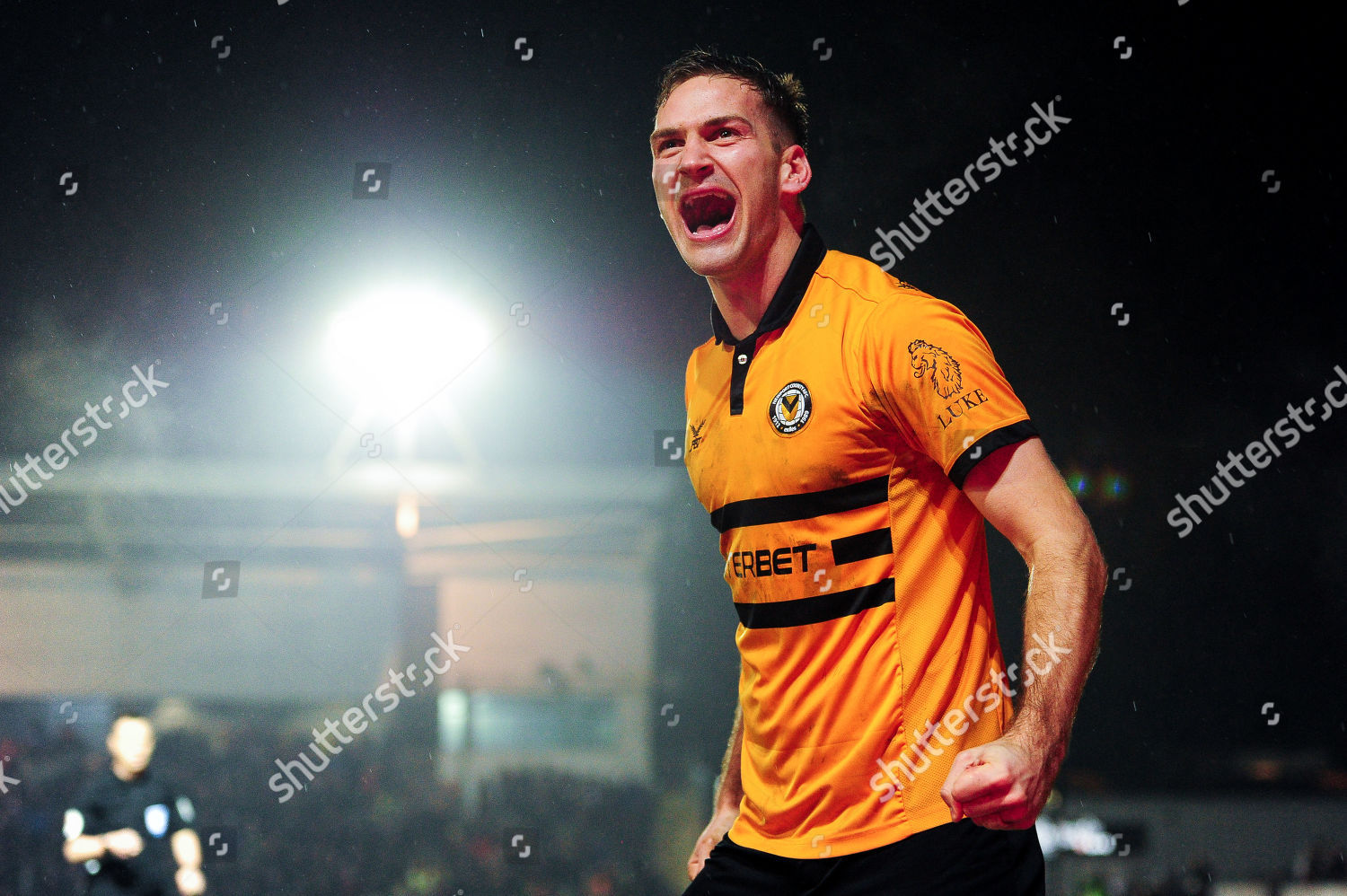 Mickey Demetriou Newport County Celebrates His Editorial Stock Photo ...