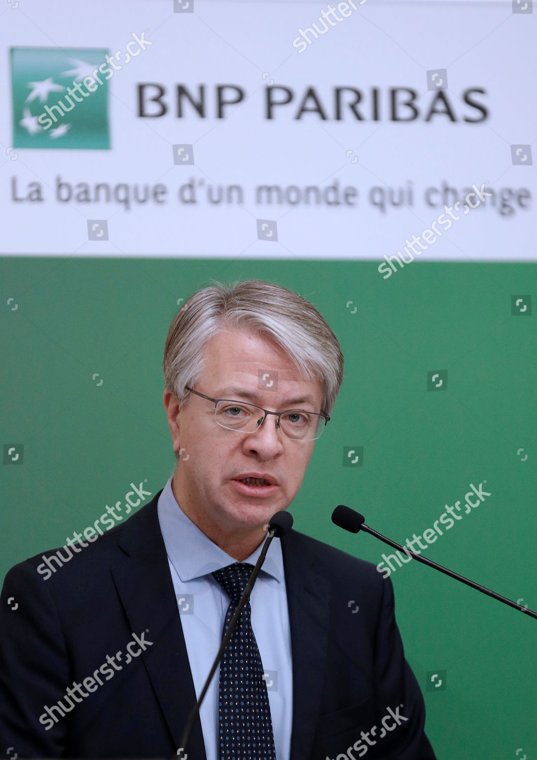 French Bank Bnp Paribas Ceo Jeanlaurent Editorial Stock Photo - Stock ...