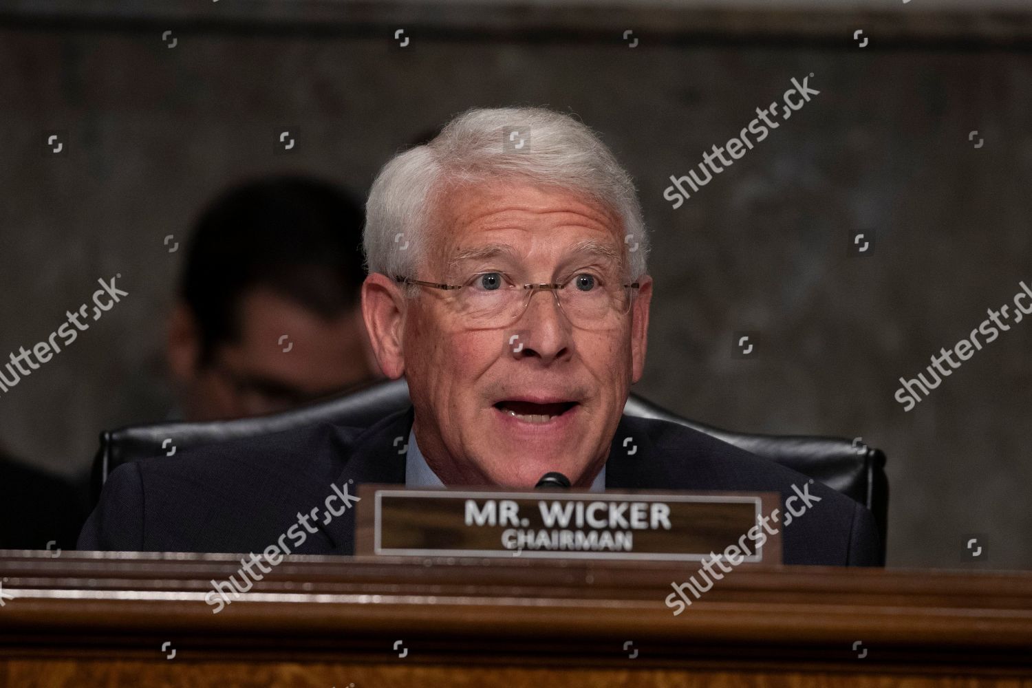 Senator Roger Wicker Republican Mississippi Listens Editorial Stock ...