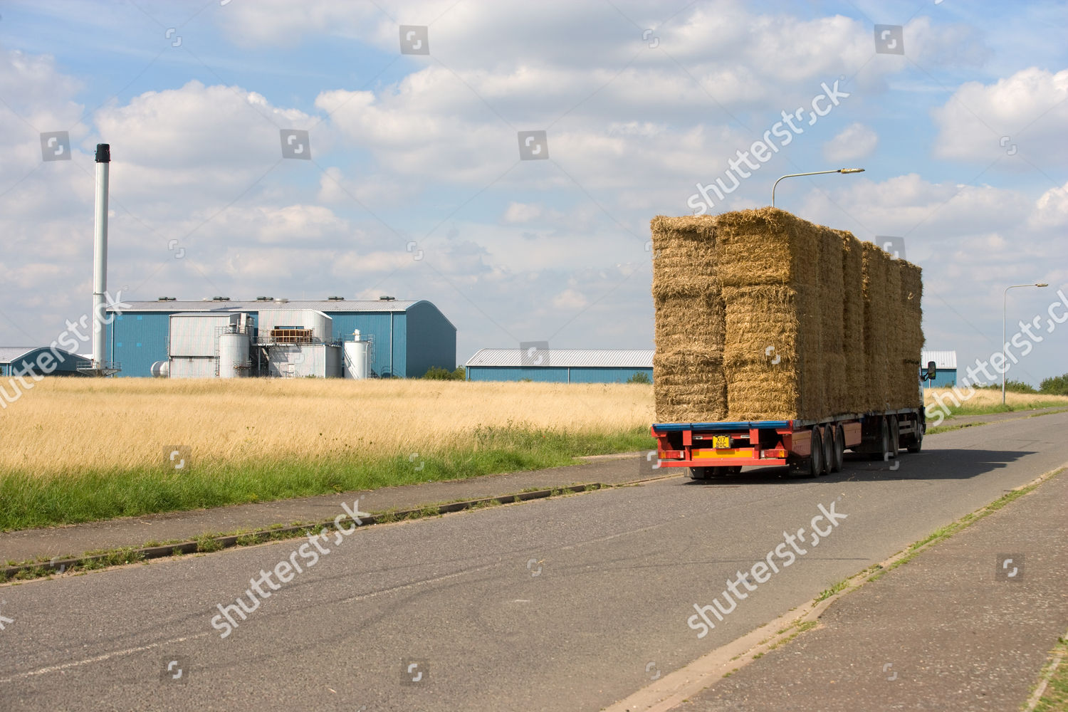 Lorry Load Straw Going Into Ely Editorial Stock Photo - Stock Image ...
