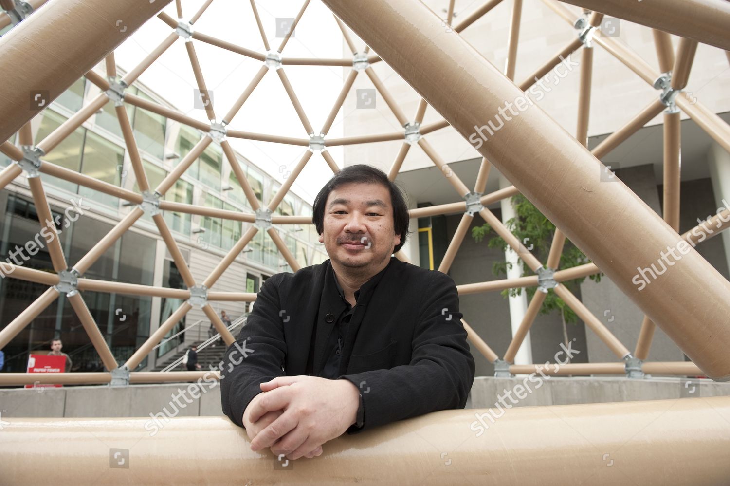 Architect Shigeru Ban Inside Paper Tower Editorial Stock Photo - Stock ...