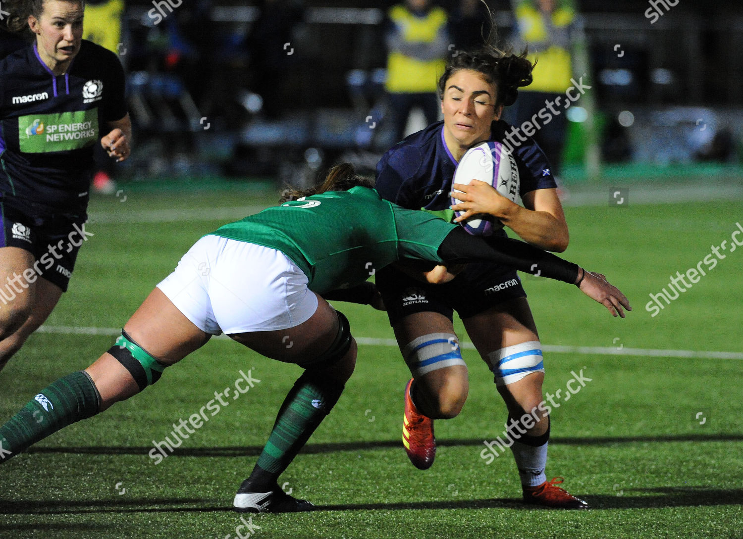 Emma Wassell Scotland Lock Tackled By Editorial Stock Photo - Stock ...