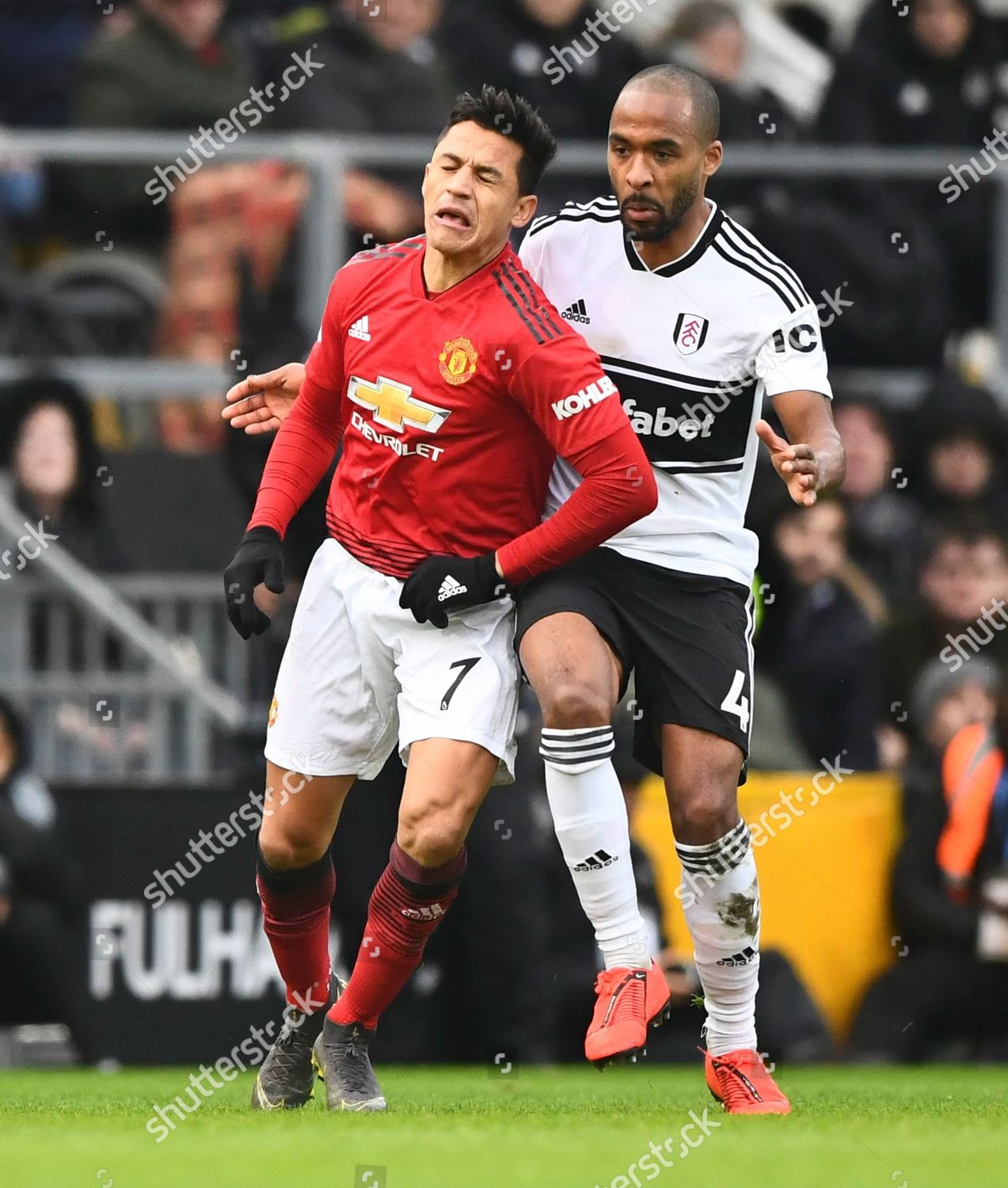 Alexis Sanchez Manchester United Fouled By Editorial Stock Photo ...