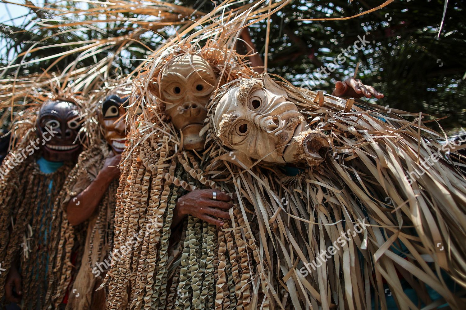 Members Malaysian Mah Meri Wearing Masks Editorial Stock Photo - Stock ...