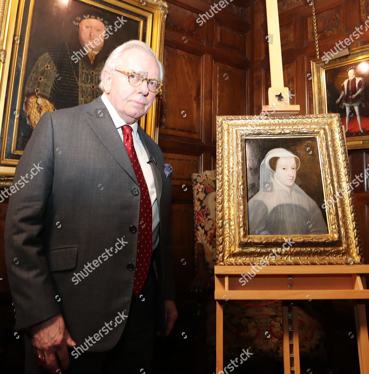 Dr David Starkey Unveils Rare Portrait Editorial Stock Photo - Stock ...