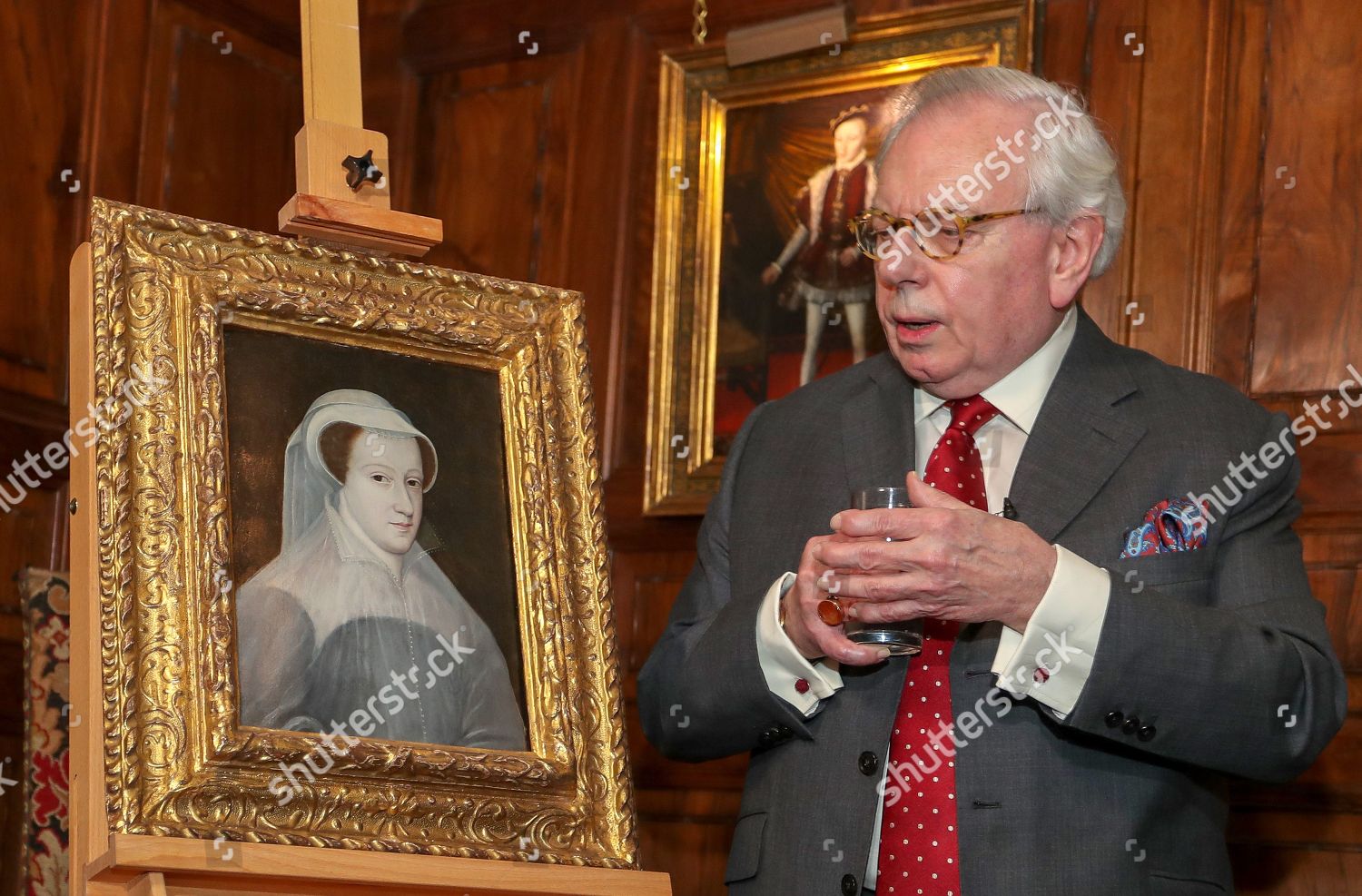 Dr David Starkey Unveils Rare Portrait Editorial Stock Photo - Stock ...