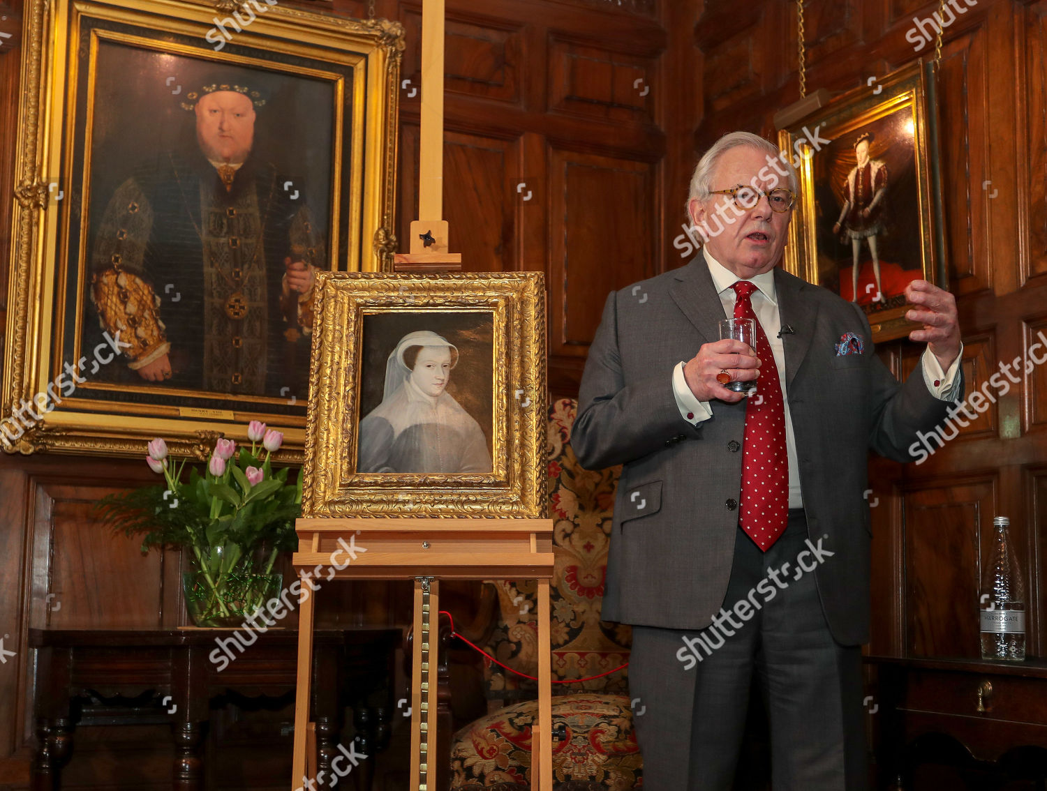 Dr David Starkey Unveils Rare Portrait Editorial Stock Photo - Stock ...