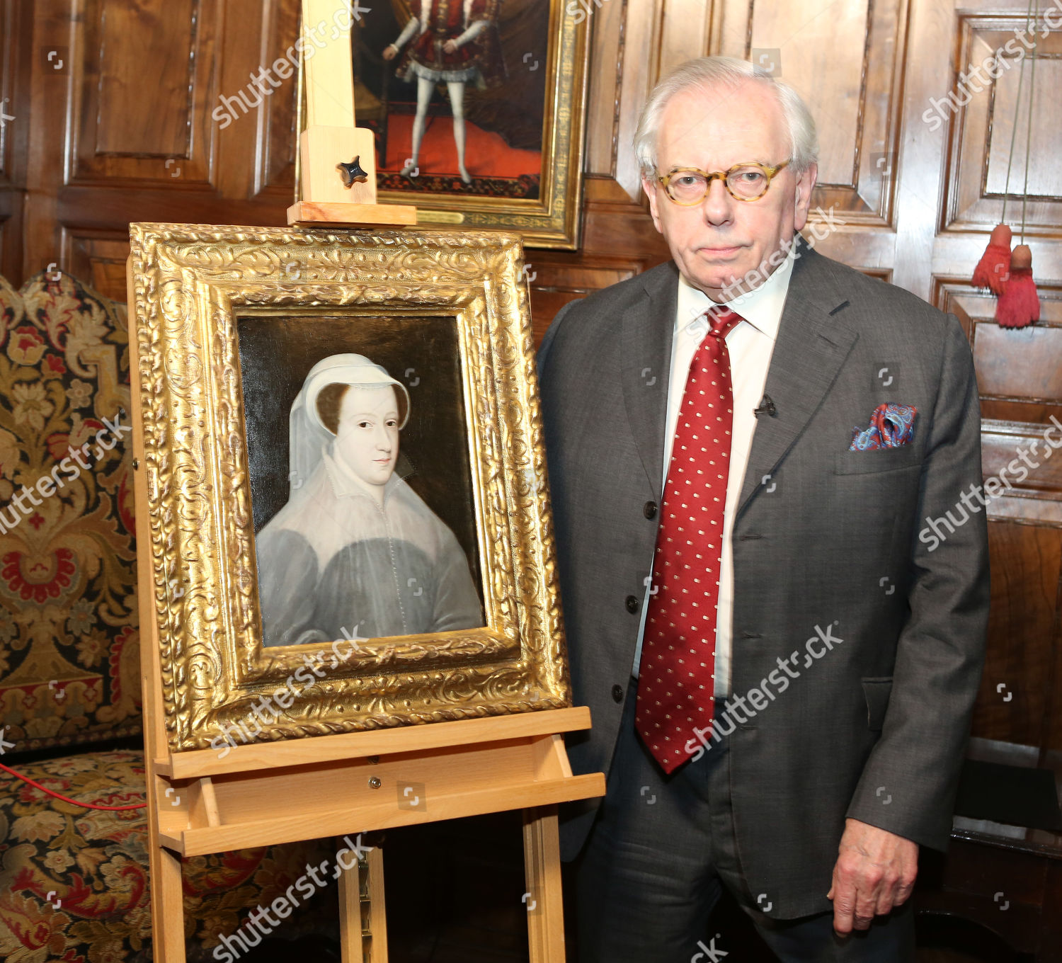 Dr David Starkey Unveils Rare Portrait Editorial Stock Photo - Stock ...