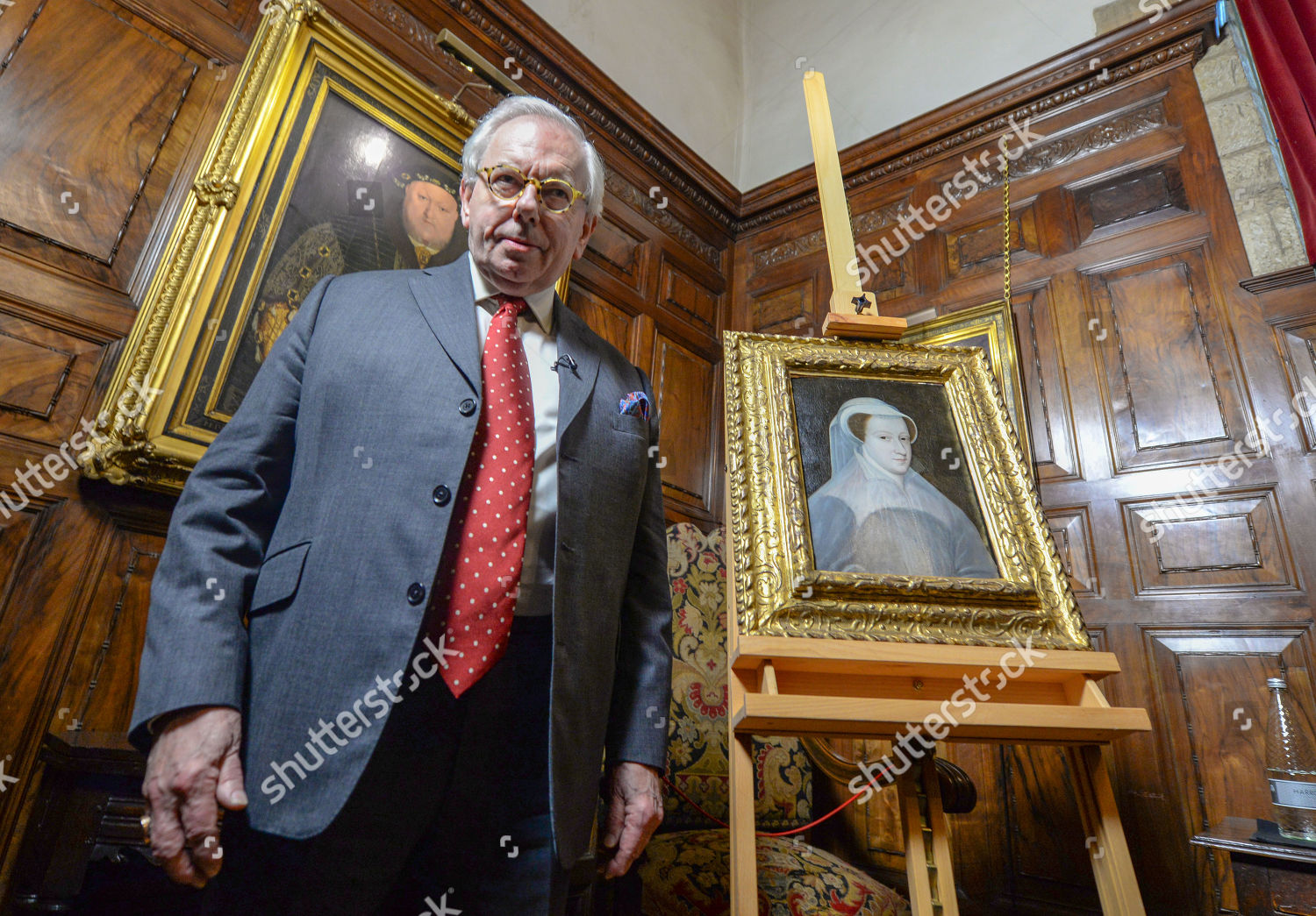 Dr David Starkey Unveils Rare Portrait Editorial Stock Photo - Stock ...