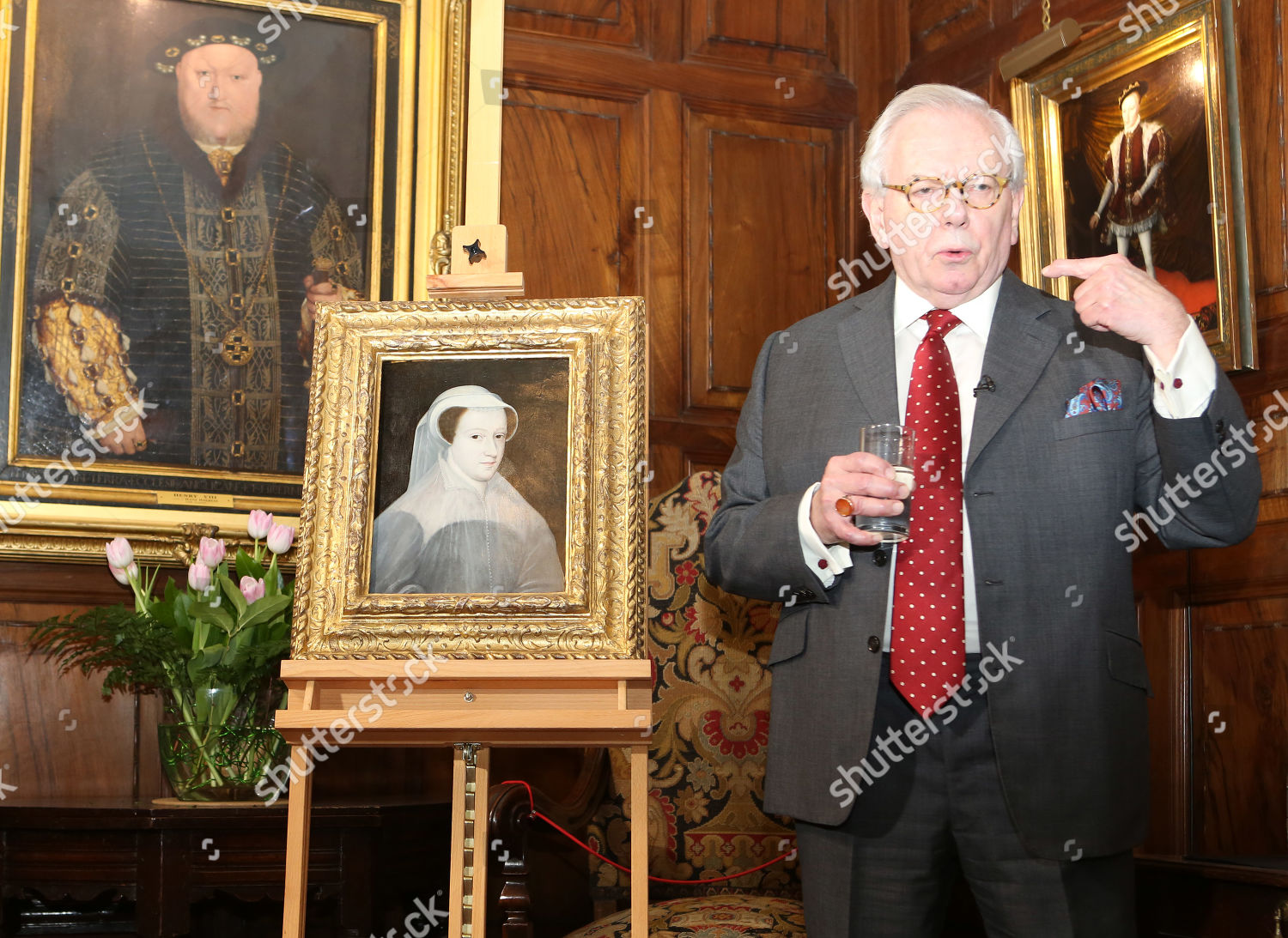 Dr David Starkey Unveils Rare Portrait Editorial Stock Photo - Stock ...