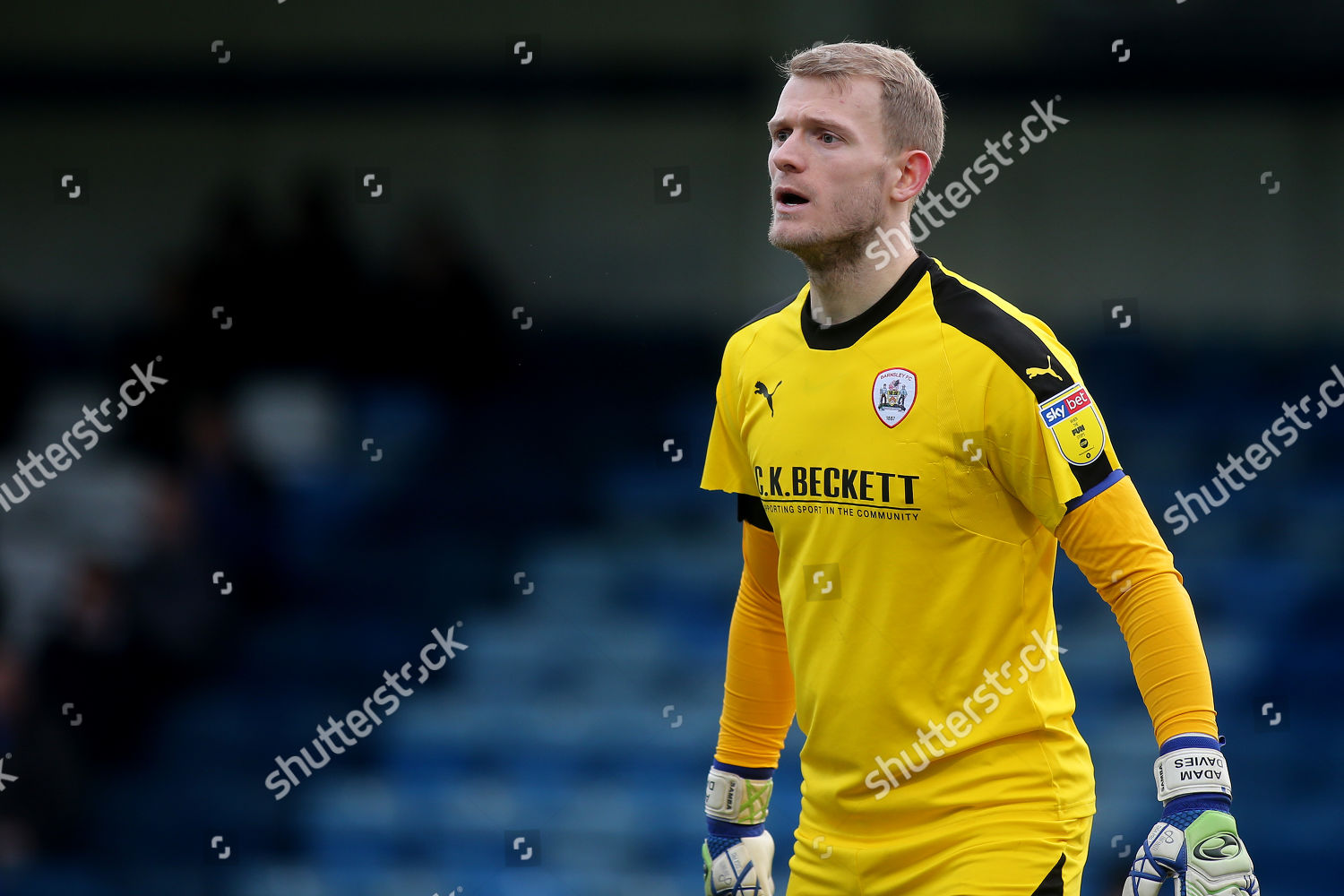 Barnsley Goalkeeper Adam Davies During Gillingham Editorial Stock Photo ...