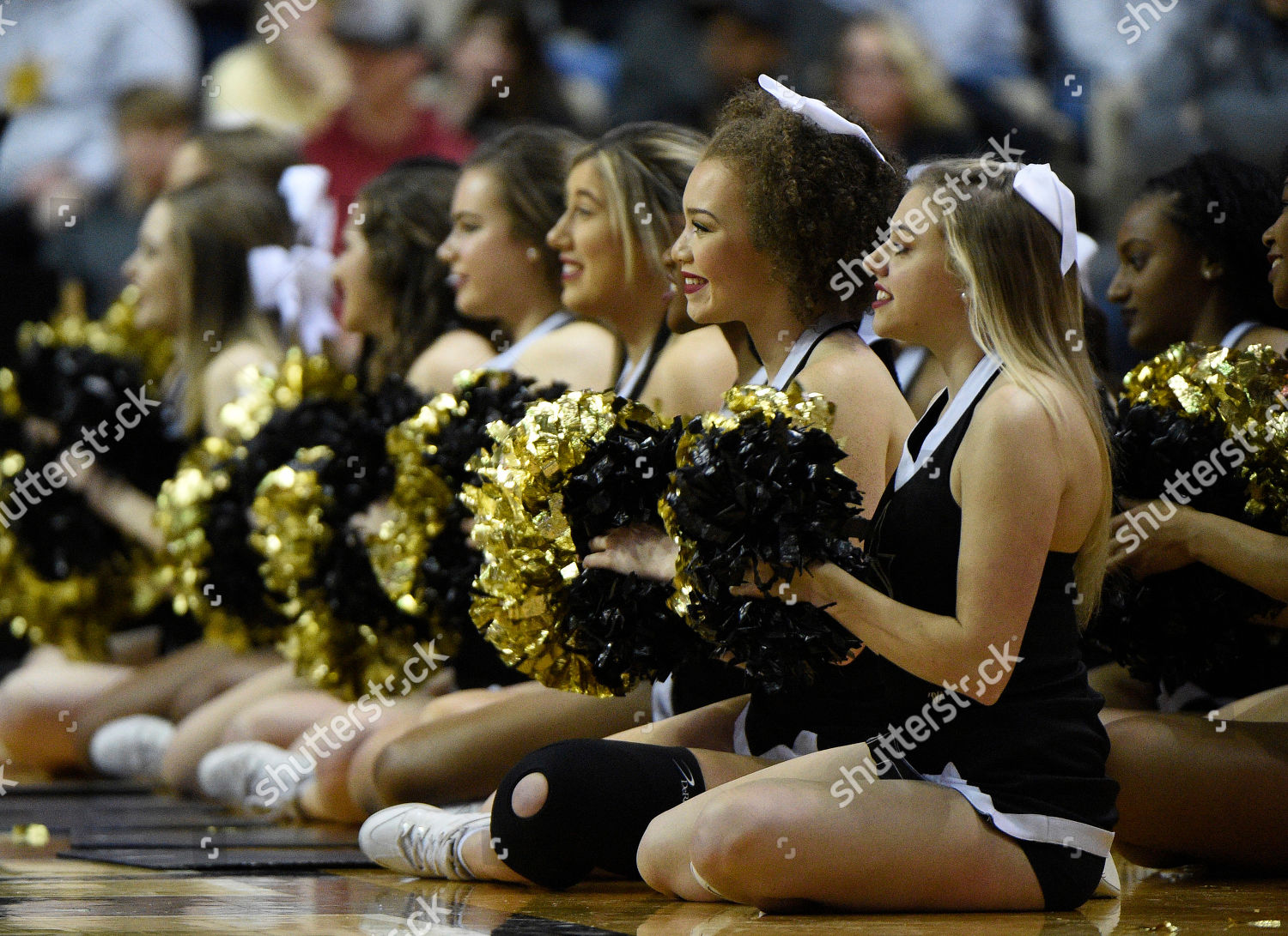 Vanderbilt Commodores Cheerleaders During College Basketball Editorial