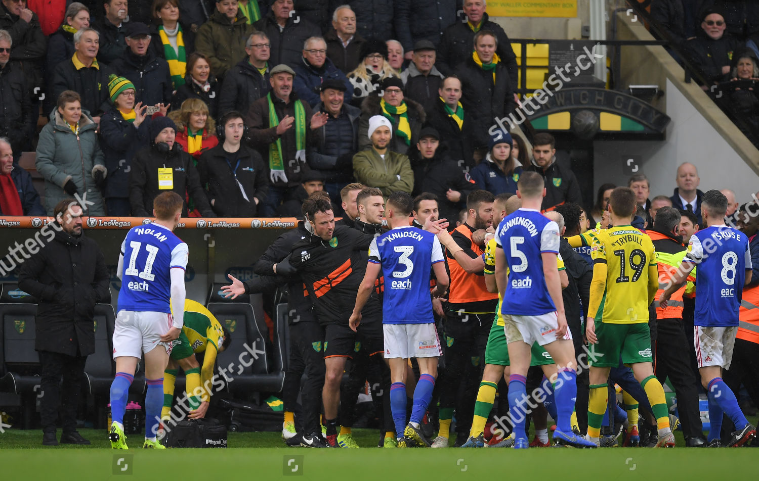 Norwich Goalkeeping Coach Ed Wooten Pulled Editorial Stock Photo ...