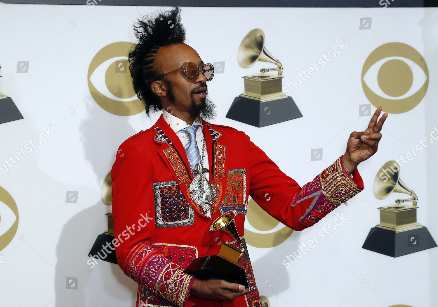 Fantastic Negrito Poses Press Room Grammy Editorial Stock Photo - Stock ...