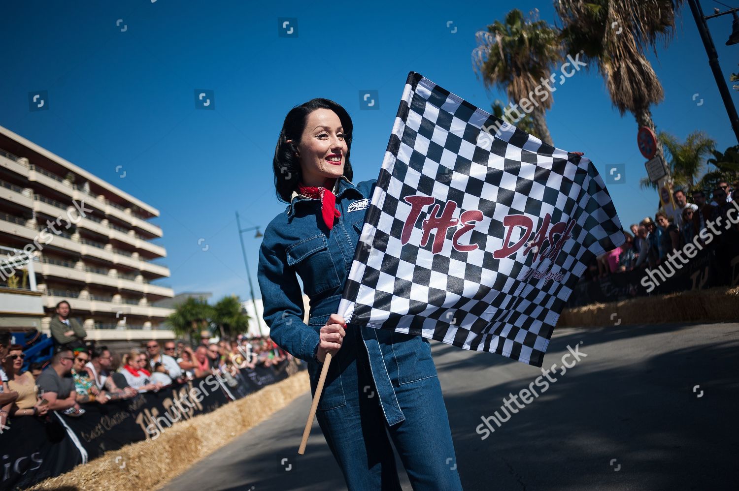 Woman Seen Posing Set Off Flag Editorial Stock Photo - Stock Image ...