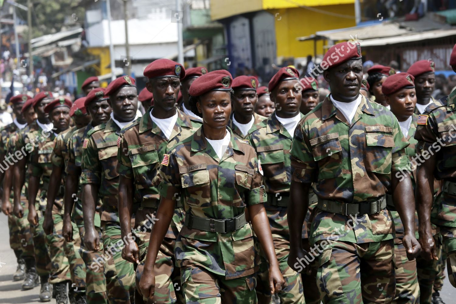 Soldiers Armed Forces Liberia Afl Parade Editorial Stock Photo - Stock ...