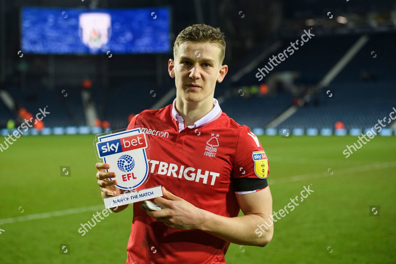 Ryan Yates Nottingham Forest Poses Sky Editorial Stock Photo - Stock ...