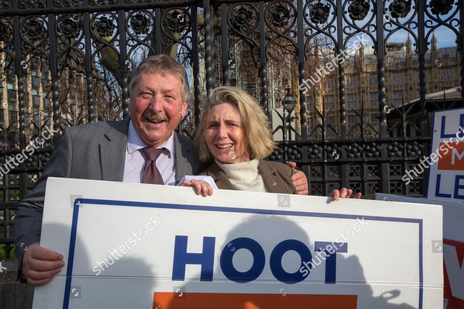 Sammy Wilson Pro Brexit Protesters Outside Editorial Stock Photo ...