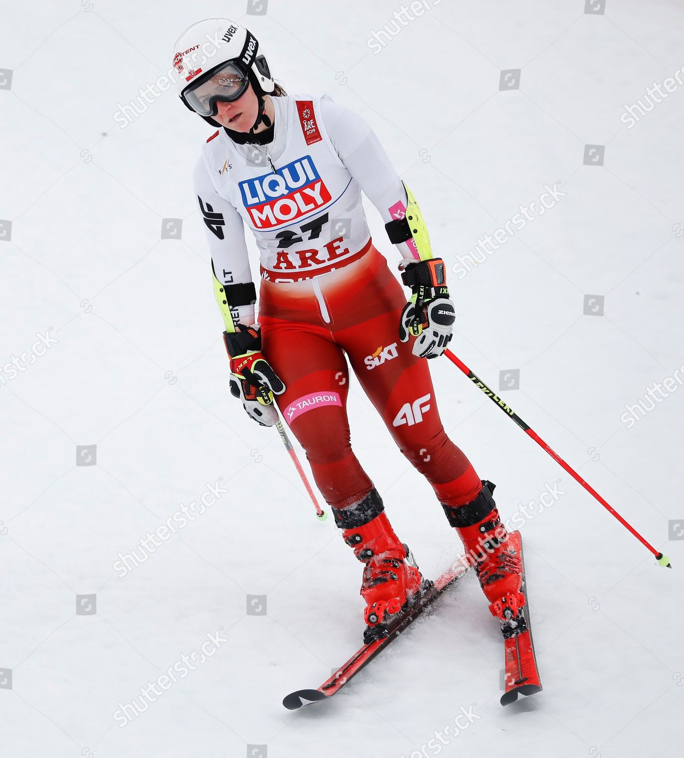 Maryna Gasienica Daniel Poland Reacts Finish Editorial Stock Photo - Stock Image | Shutterstock