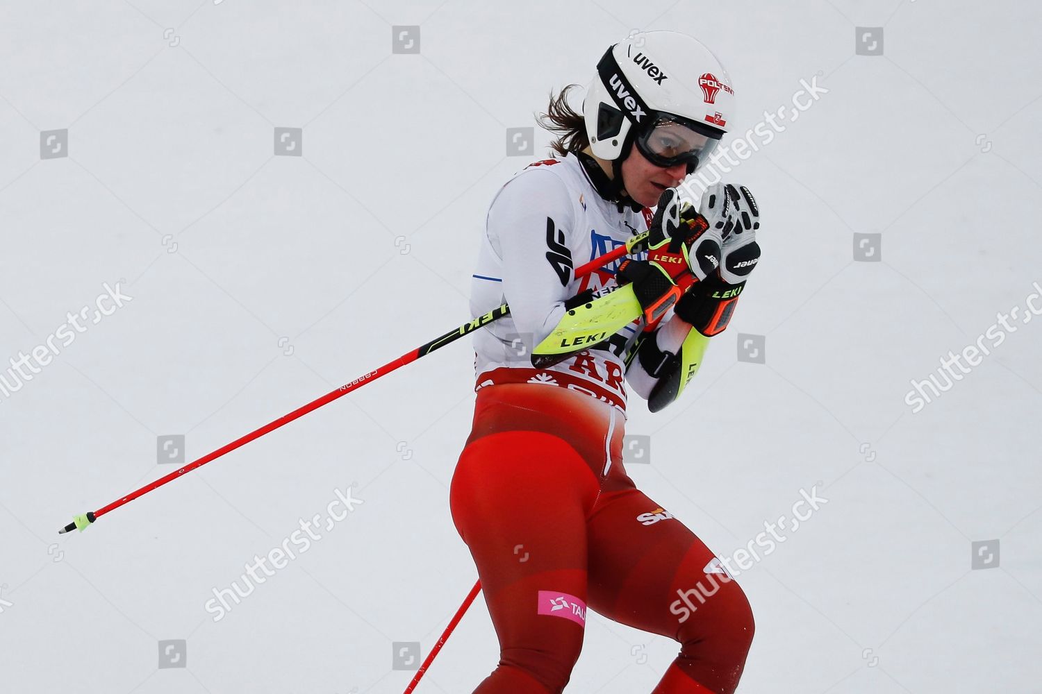 Maryna Gasienica Daniel Poland Reacts Finish Editorial Stock Photo - Stock Image | Shutterstock