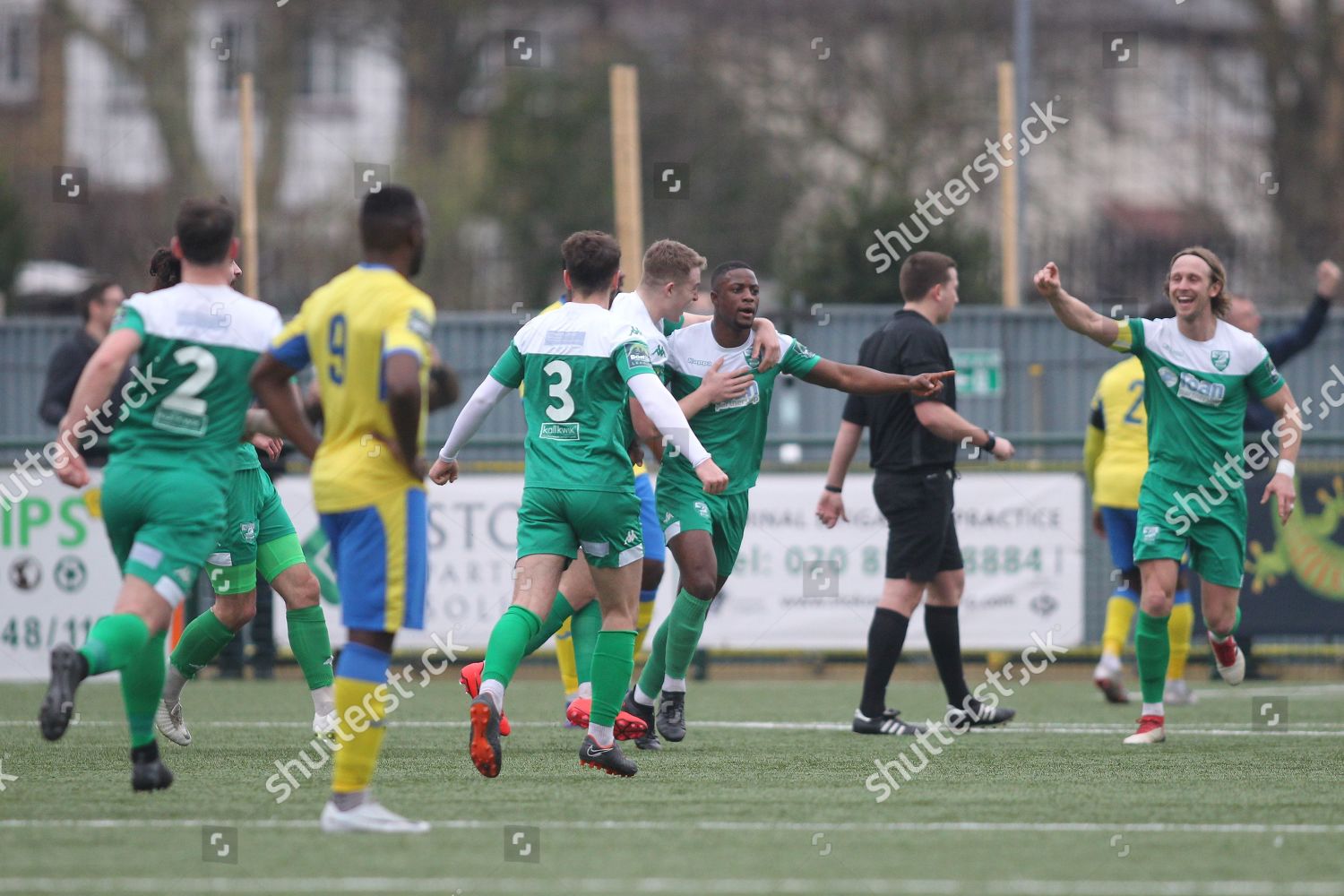 Travis Gregory Leatherhead Scores Celebrates During Editorial Stock ...