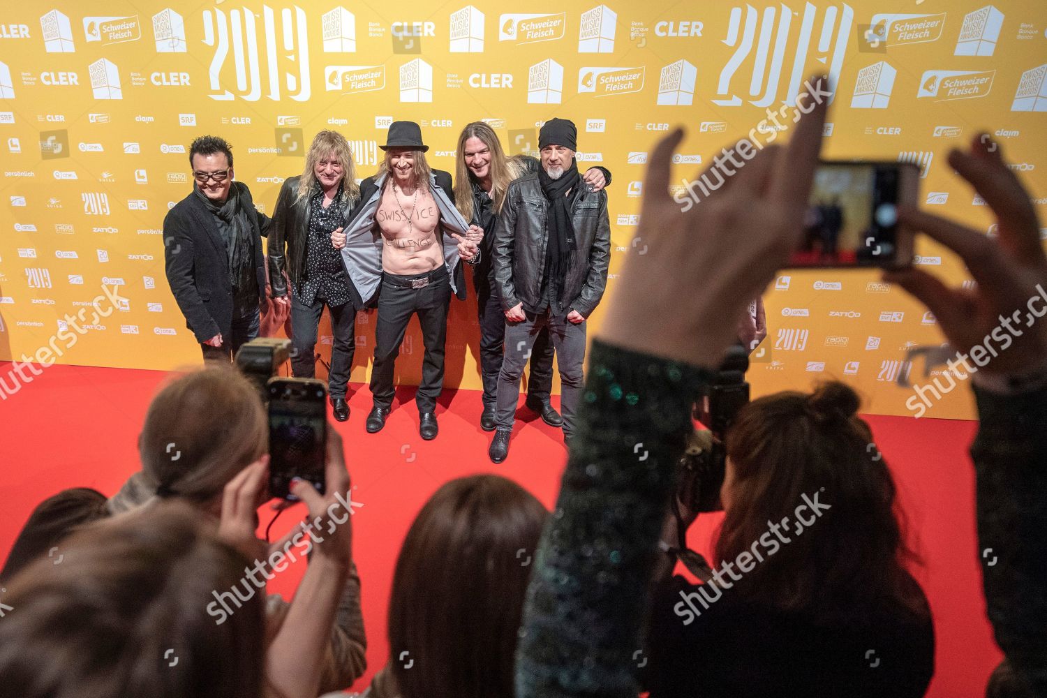 Swiss Rock Band Gotthard Attends Swiss Editorial Stock Photo - Stock ...